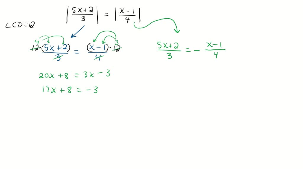 SOLVED Solve Each absolute Value Equation For X 5 X 2 3 x 1 4 solved-solve-each-absolute-value-equation-for-x-5-x-2-3-x-1-4