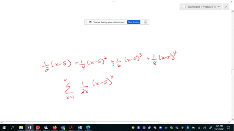 SOLVED:In Problems 5-8, write the polynomial in summation notation with summing index k starting ...