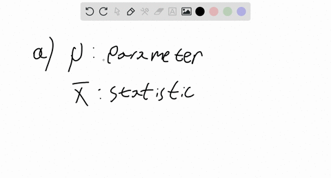 SOLVED:Two symbols are used for the mean: μand x̅. a. Which represents ...
