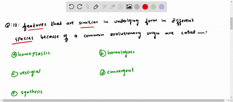 ⏩SOLVED:Features that are similar in underlying form in different ...