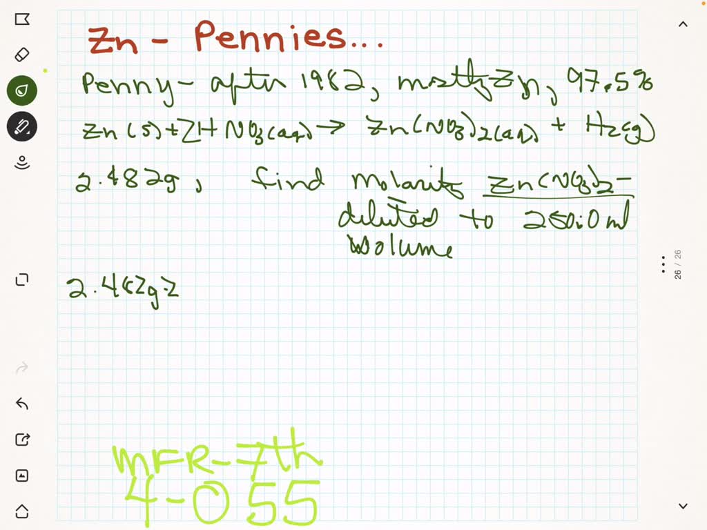 SOLVED:Pennies minted after 1982 are mostly zinc (97.5 %) with a copper ...