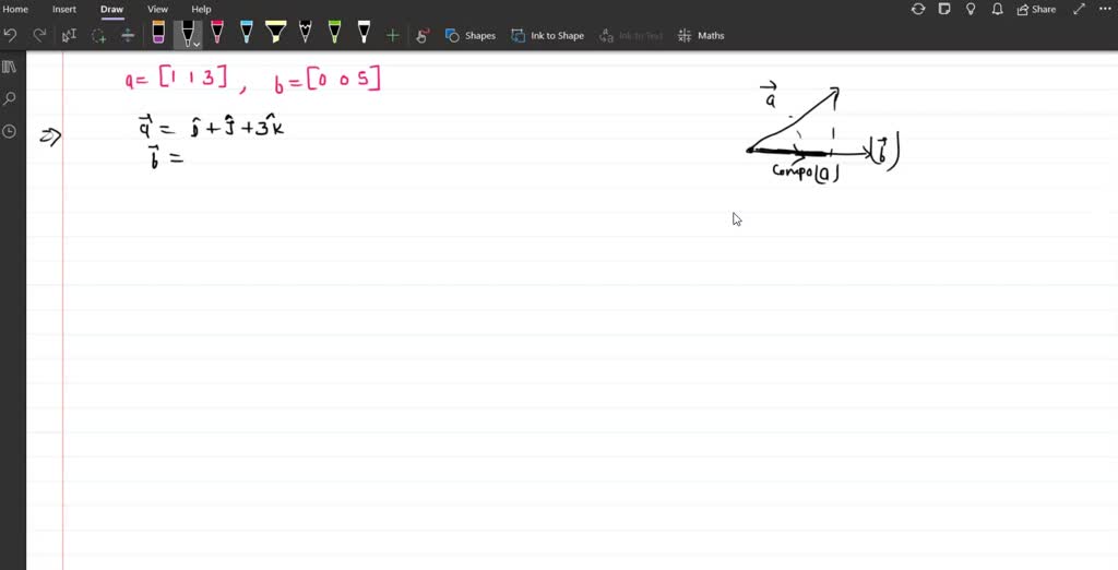 Find the component of a in the direction of b. a=[1,1,3].b=[0,0,5 ...