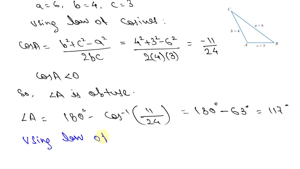 SOLVED:Solve each triangle. Round lengths of sides to the nearest tenth ...