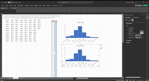 SOLVED:Construct frequency distributions and histograms with 8 bins and 16 bins for the motor ...