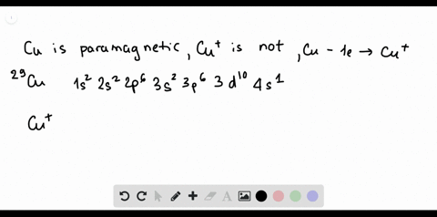 SOLVED:Use electron configurations to explain why copper is ...