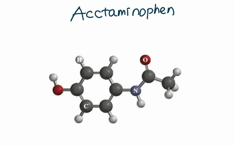 SOLVED:Acctaminophen, shown here, is the active ingredient in Tylenol ...