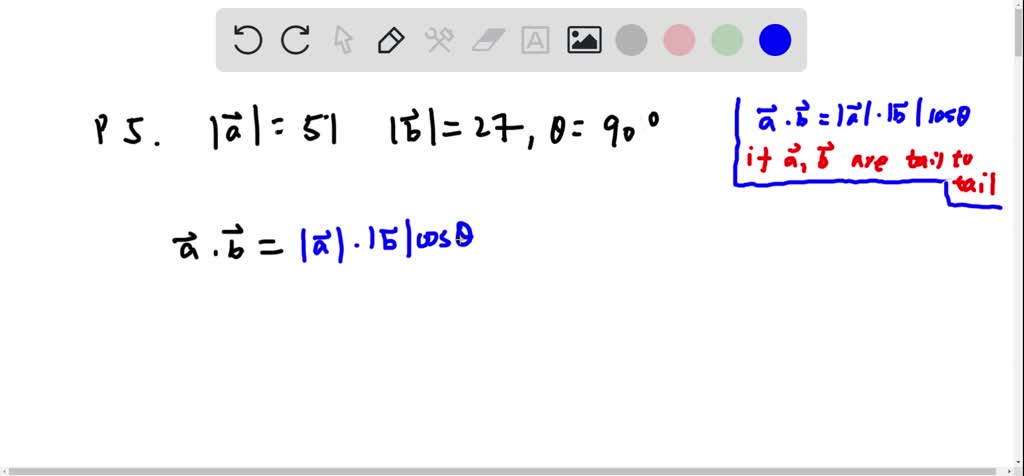 SOLVED:Use the definition of dot product to find a⃗ ·b⃗, where θis the ...