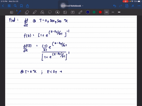 SOLVED:Determine the derivative with respect to energy of the Fermi ...