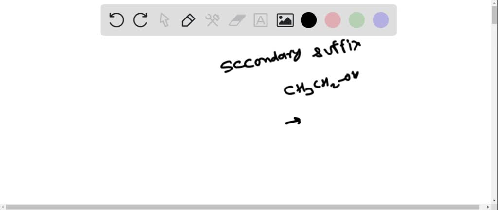 SOLVED:What is secondary suffix? Give the different functional groups ...