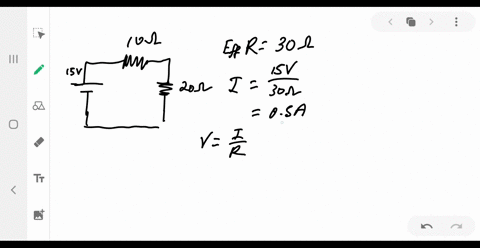 SOLVED:a. What is the potential difference across each resistor in ...
