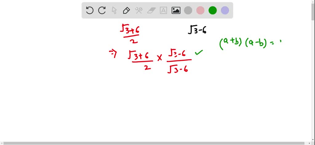 SOLVED:Rationalize the numerator by multiplying both numerator and ...