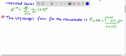 SOLVED:(a) Use appropriate Maclaurin series to express the quantities ...
