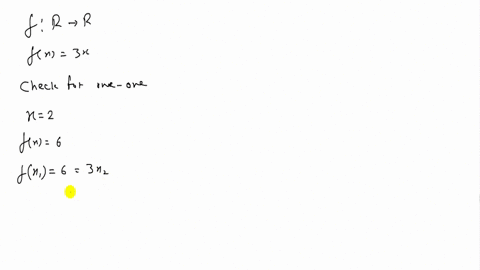 ⏩SOLVED:Let f: 𝐑 →𝐑 be defined as f(x)=3 x. Choose the correct… | Numerade