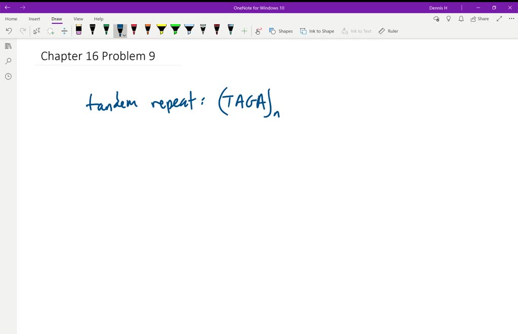 SOLVED:A human STR locus contains a tandem repeat (TAGA)n where n may ...