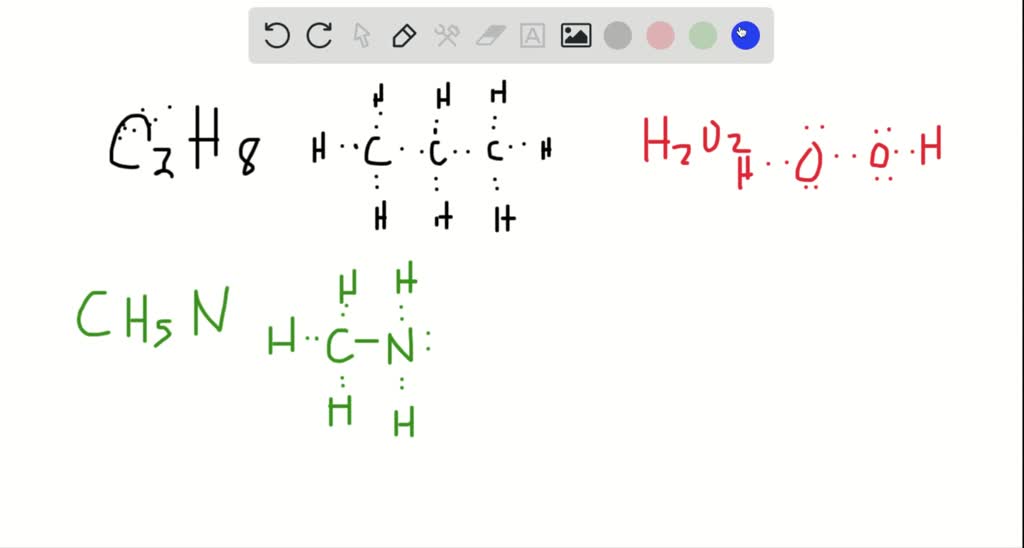 SOLVED:Draw electron-dot structures for the following molecules: (a ...
