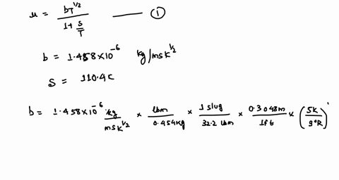 SOLVED:The variation with temperature of the viscosity of air is ...