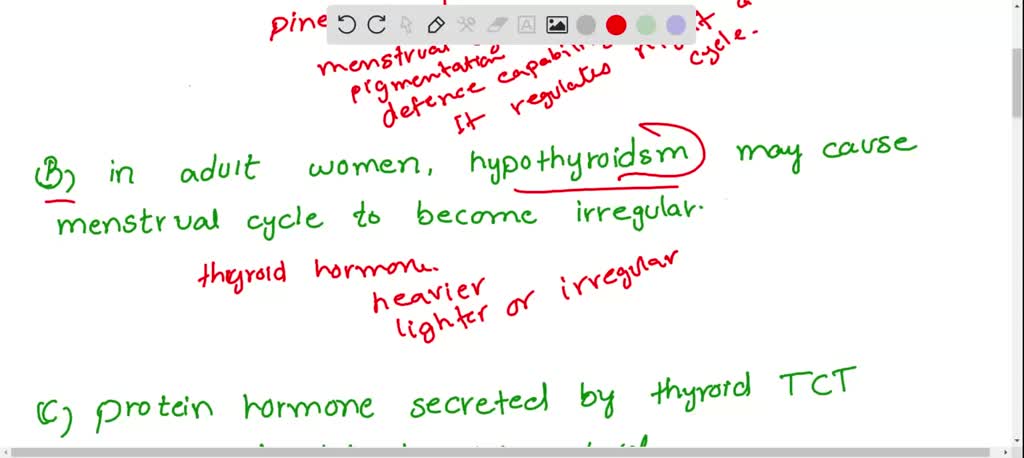 SOLVED:A. Melatonin influences menstrual cycle and our defence ...