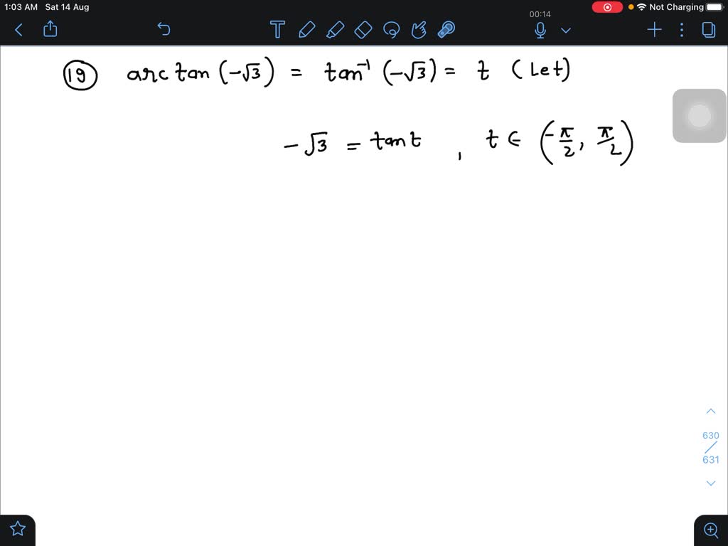 SOLVED Find The Exact Value arctan sqrt 3 