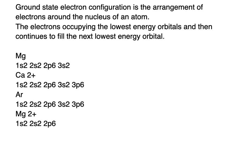 SOLVED:Draw the ground-state electronic configura…