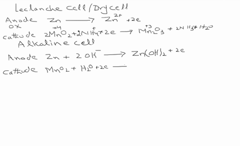 SOLVED:Write a balanced equation for the overall cell reaction when ...