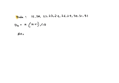 SOLVED:Find the third and eighth deciles (30th and 80 th percentiles ...
