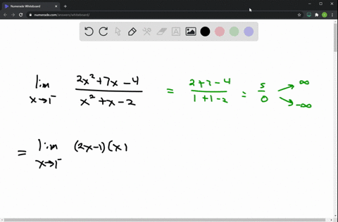 SOLVED:Use direct substitution to obtain an undefined expression. Then ...