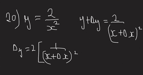 SOLVED:Differentiate from first principles: 2 / x^2