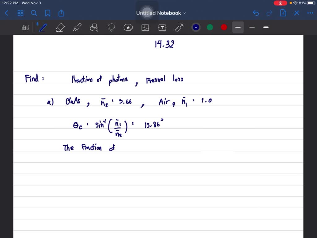 Consider a pn junction GaAs LED. Assume that photons are generated ...
