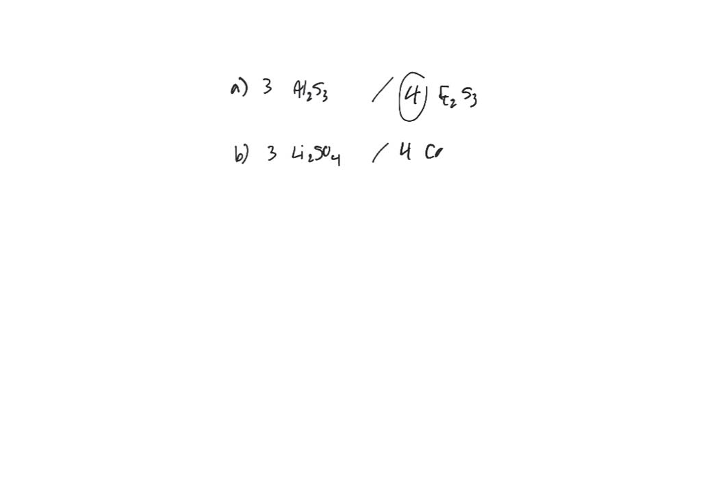 SOLVED:Which substance in each of the following pairs of quantities ...