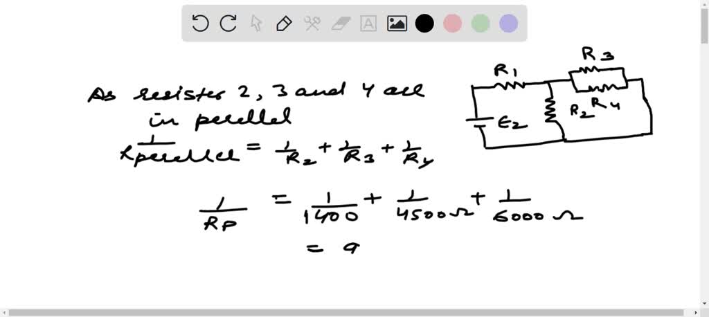 A series circuit contains the following values of resistors: R1=510 Ω ...