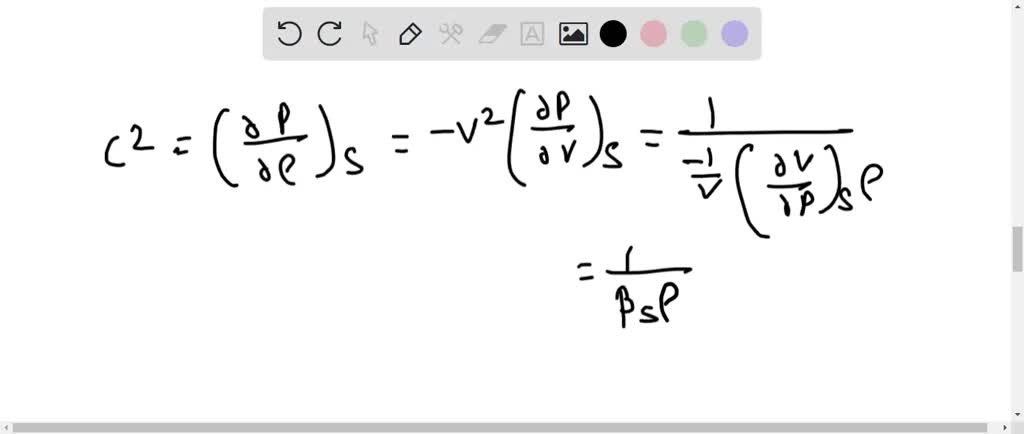 SOLVED:The speed of sound is given by Eq. 12.41 and it can be related ...
