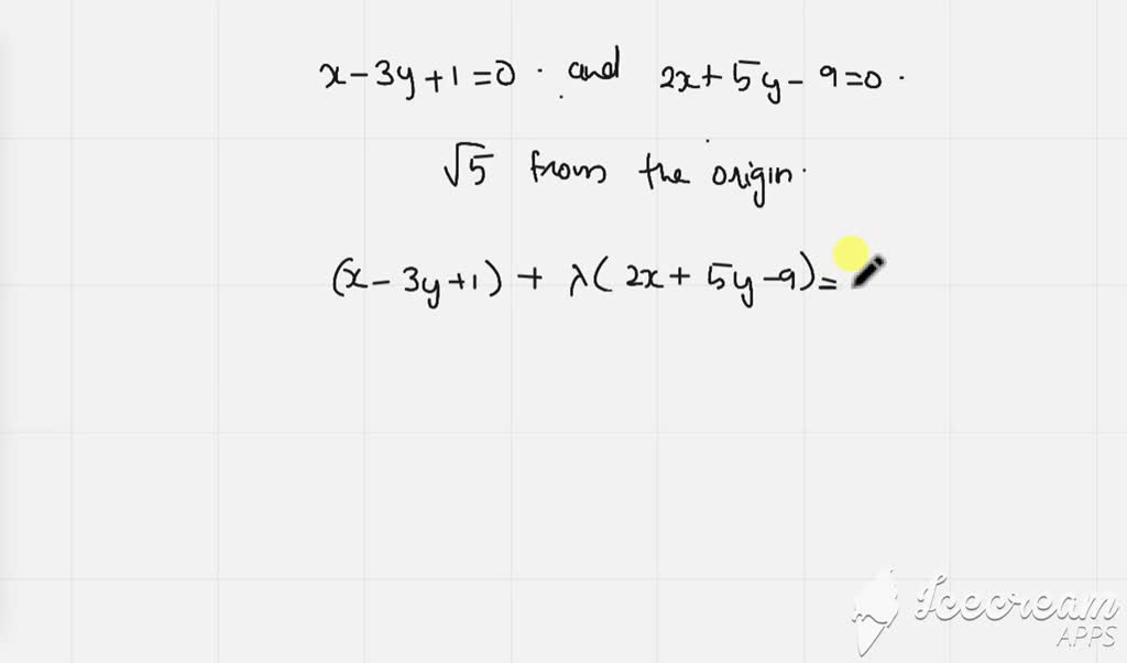 solved-the-equation-of-a-straight-line-passing-through-the-point-5-4