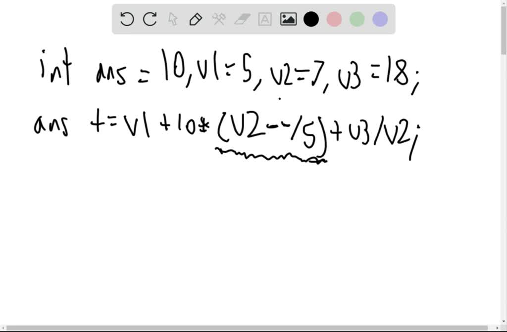 Solved What Is Stored In Ans As A Result Of The Arithmetic Expression Given The Following