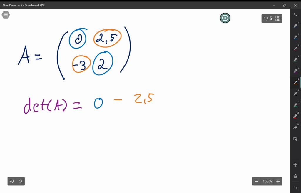 SOLVED Calculate The Determinant 1 4 1 1525 1 3