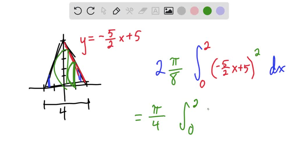 SOLVED:Find the volume V of the solid with the given information about its cross-sections. The ...