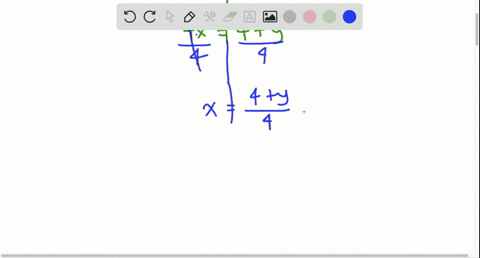 SOLVED:Rewrite the equation so that x is a function of y. Then use the result to find x when y ...