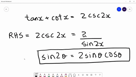 SOLVED:Verify that each equation is an identity. \cot 4 \theta=\frac{1 ...