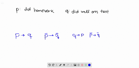 SOLVED:In Exercises 17-24, write the conditional statement p →q, the ...