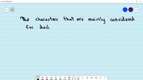 ⏩SOLVED:Which of the following characters are mainly considered fo ...