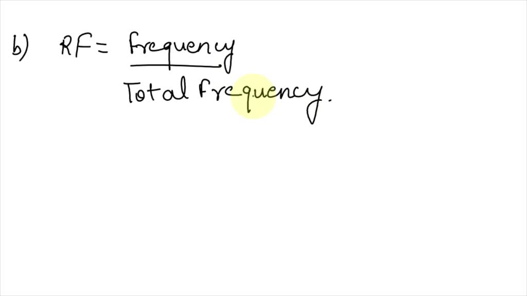 SOLVED: (a) Construct a frequency marginal distribution. (b) Construct ...