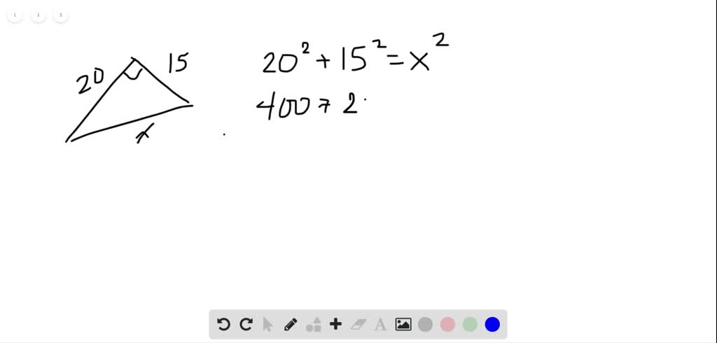 SOLVED:Find the missing side length. Tell if the side lengths form a Pythagorean triple. Explain ...