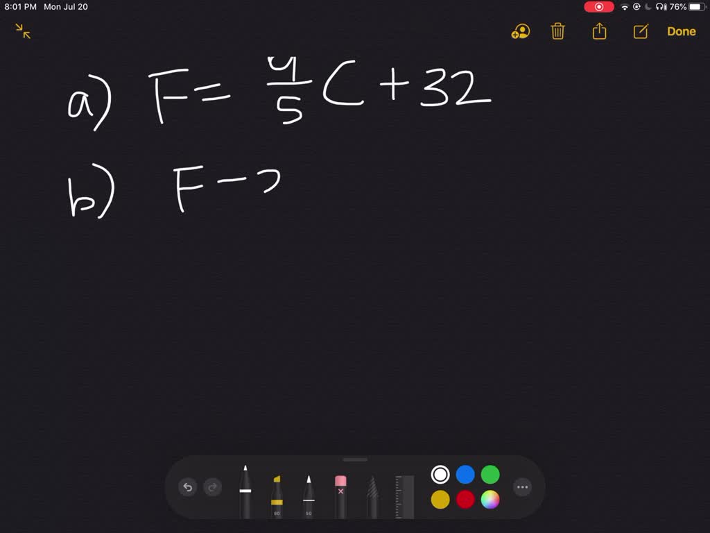 ⏩SOLVED:a. What formula is used for changing degrees Celsius to… | Numerade