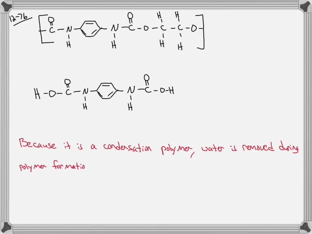SOLVED:Consider the condensation polymer with the structure shown here ...