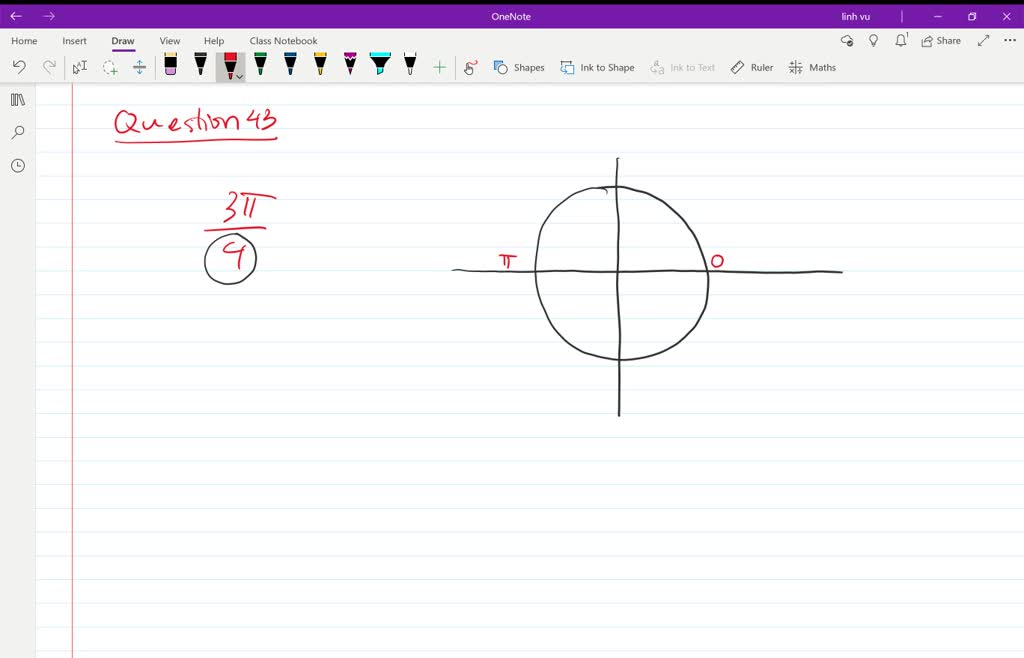 SOLVED:In Exercises 41-56 , use the circle shown in the rectangular coordinate system to draw ...