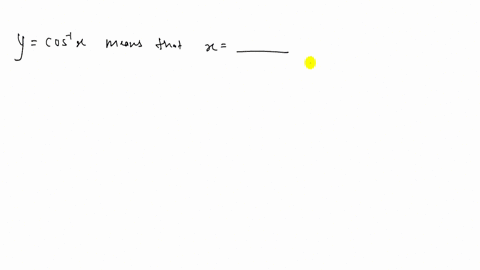 Chapter 6, Inverse Circular Functions and Trigonometric Equations Video Solutions, Trigonometry ...