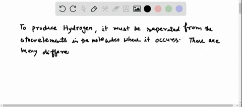 SOLVED:Suggest a clean method for obtaining hydrogen.