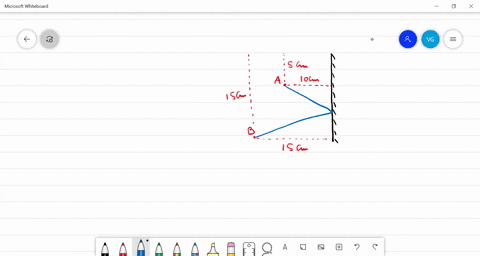 SOLVED: A light ray leaves point A to reflects from the mirror, and ...