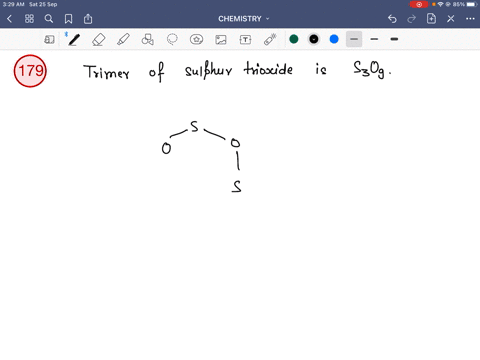 SOLVED:In trimer form of sulphur trioxide, each sulphur atom is bonded ...