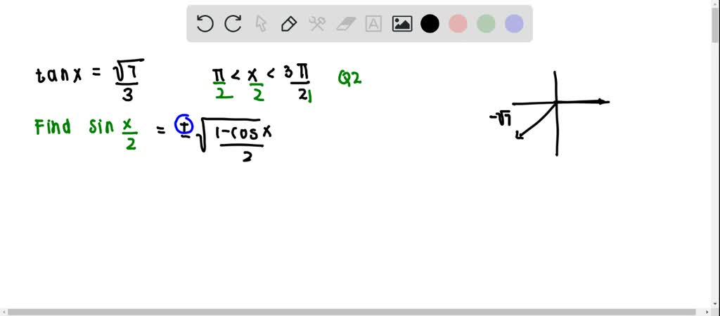 SOLVED:Use a half-number identity to find an expression for the exact value for each function ...