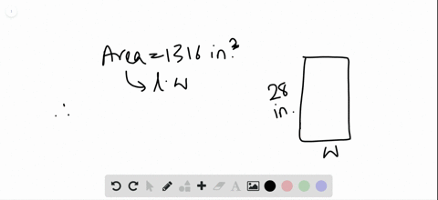 SOLVED:In the following exercises, solve. The length of a rectangular poster is 28 inches. The ...